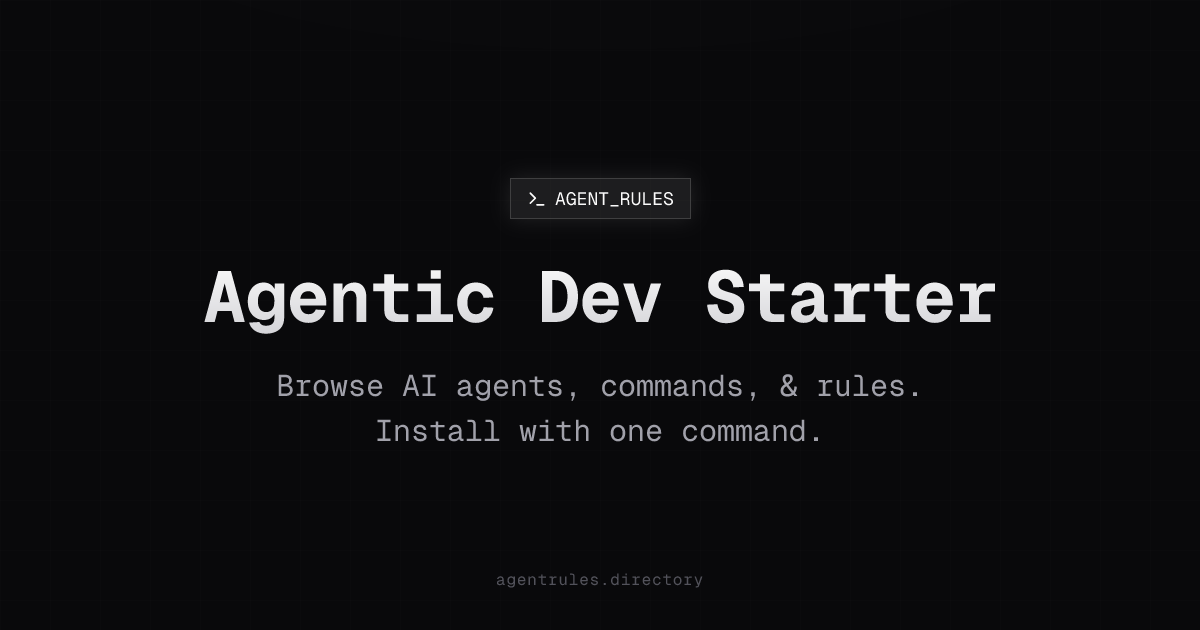 Agentic Dev Starter